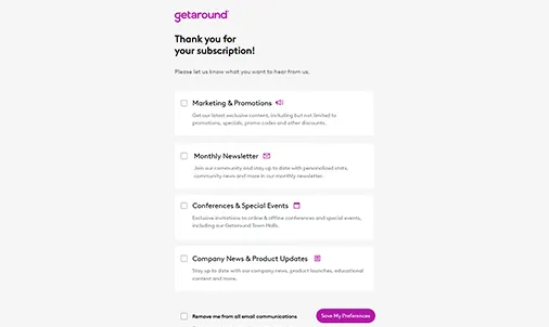 30 Preference Page Templates & Examples | Digioh
