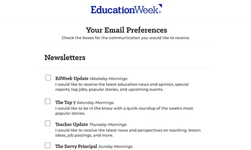 30 Preference Page Templates & Examples | Digioh