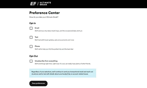 30 Preference Page Templates & Examples | Digioh