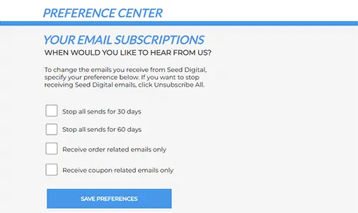 30 Preference Page Templates & Examples | Digioh