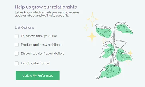 30 Preference Page Templates & Examples | Digioh