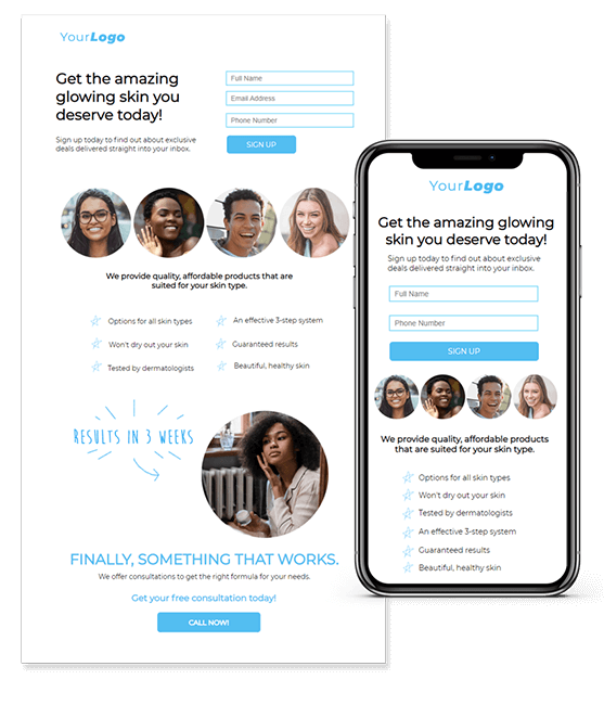 Landing Pages for Salesforce Marketing Cloud and Sales Cloud (CRM)