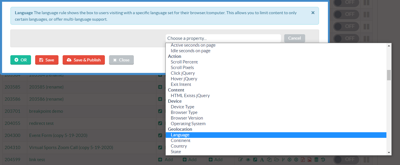 Website Localization: Target Forms Based on Browser Language