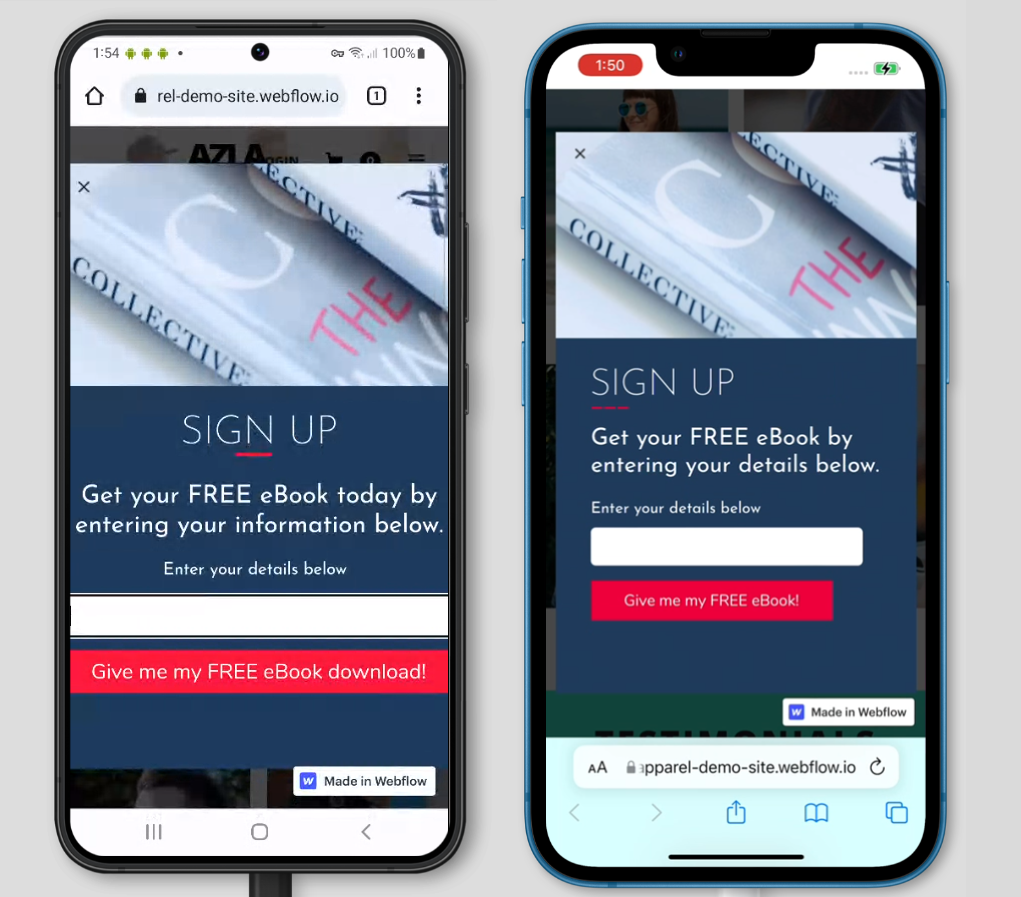 Mobile Design Best Practices for Pop-Ups
