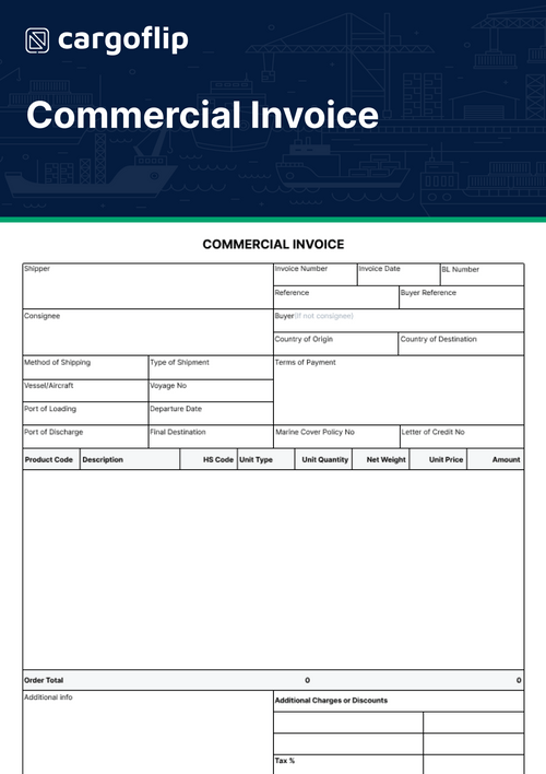 Shipping Document Templates | Cargoflip