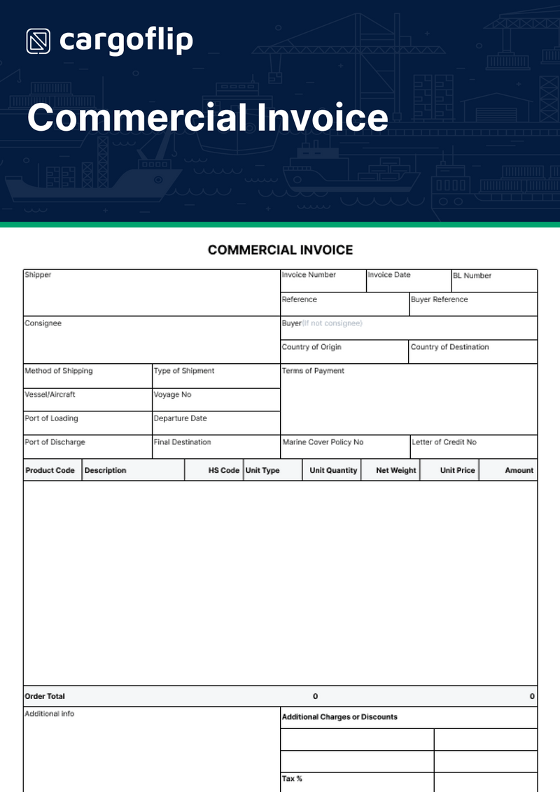 Shipping Document Templates | Cargoflip