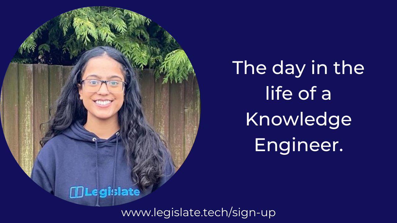 A day in the life of a Knowledge Engineer - Legislate