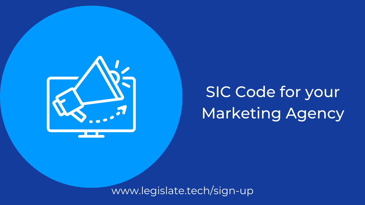 Choosing a SIC Code for your marketing agency - Legislate