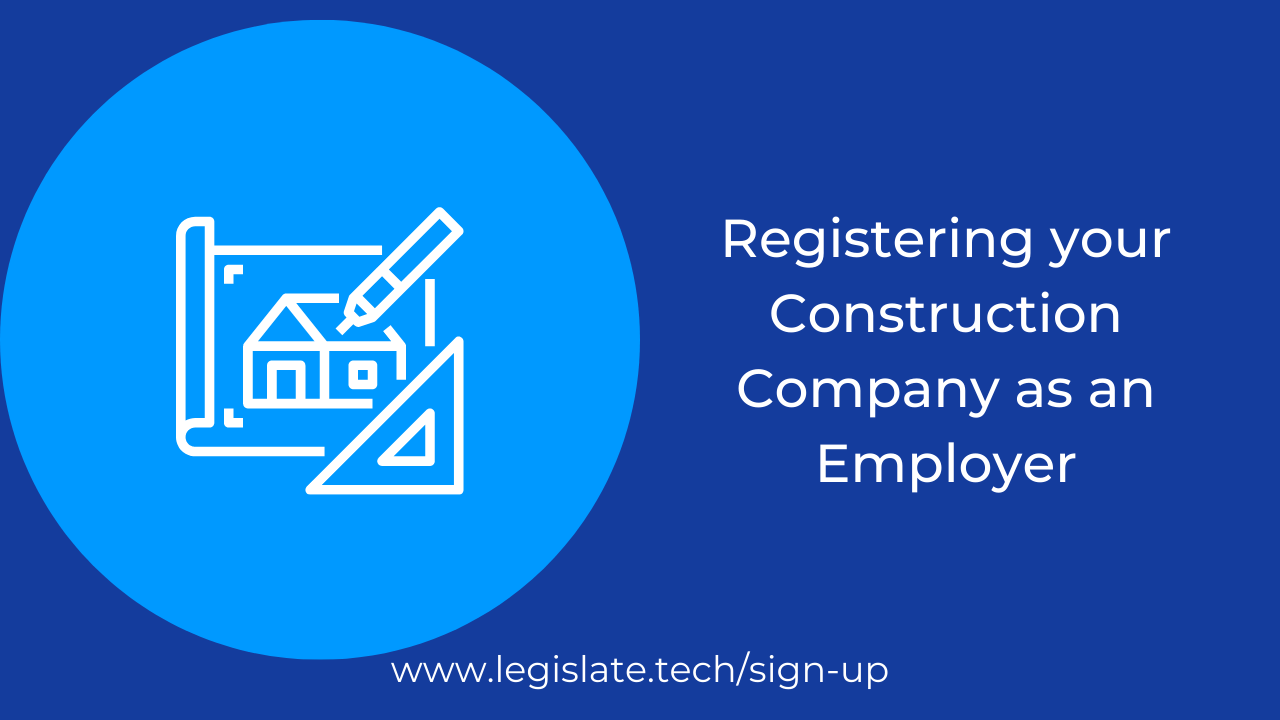Registering your construction company as an employer