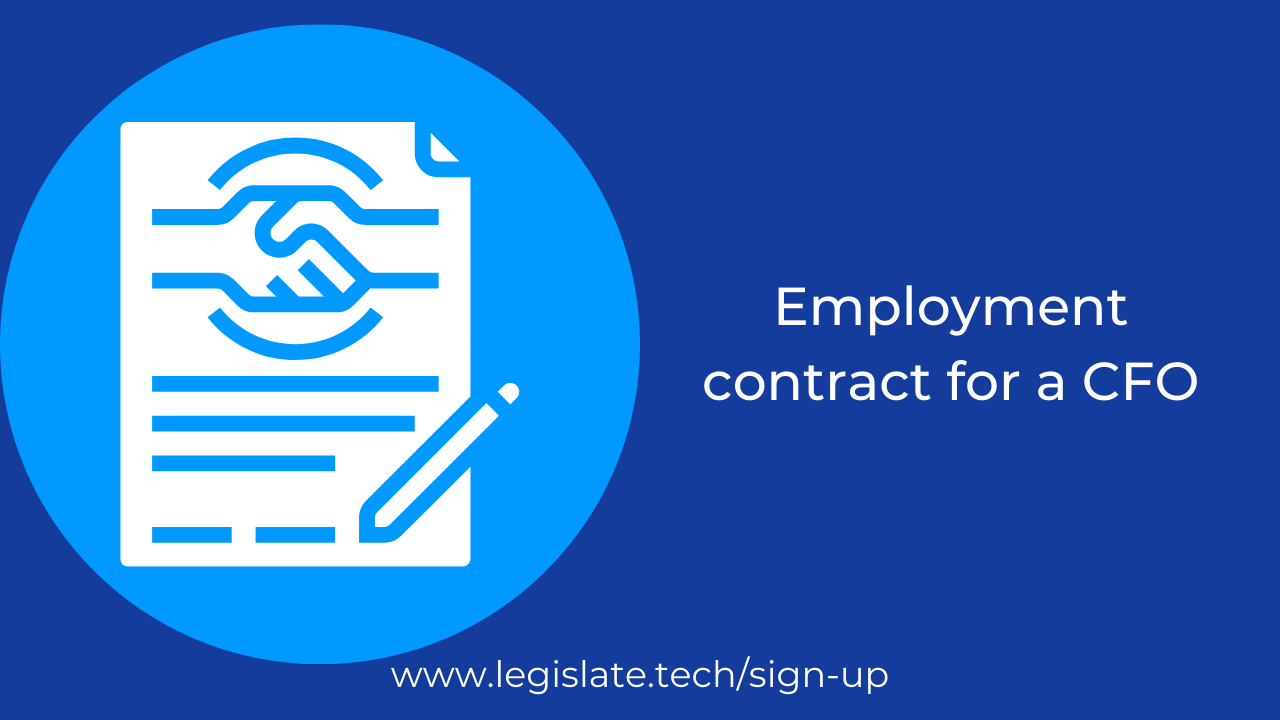 Employment contract for a CFO - Legislate