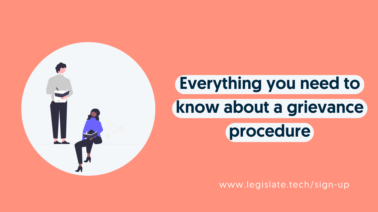 Everything you need to know about a grievance procedure - Legislate