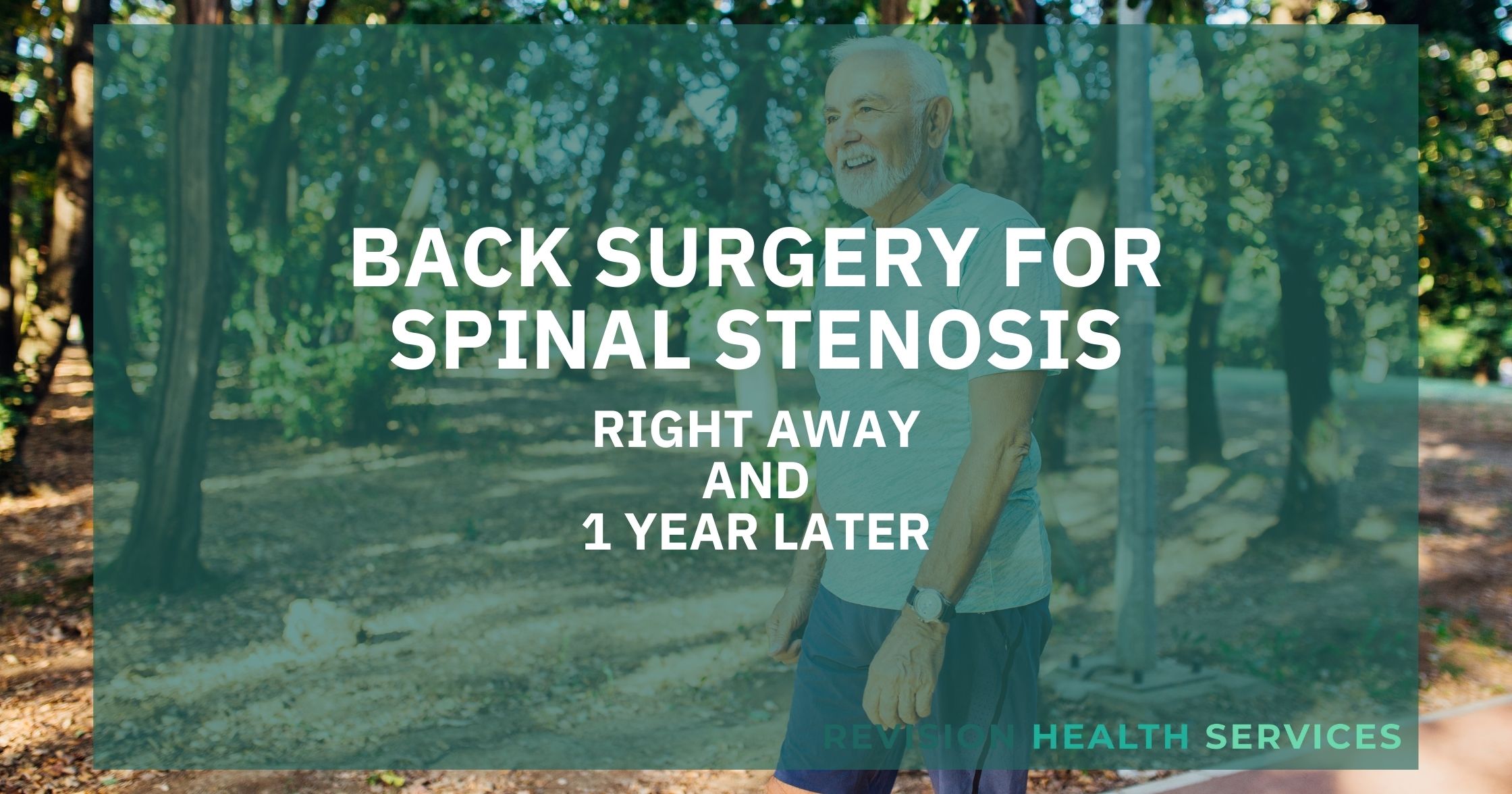 Spinal stenosis surgery success right away and 1 year later!