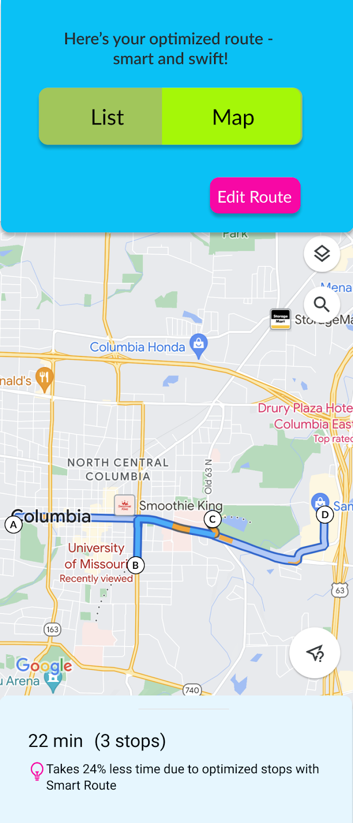 COLAB27 - Web App | SmartRoute | Co.Lab Portfolio