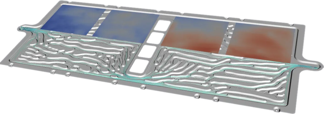 Battery Cooling Performance Optimization | Diabatix