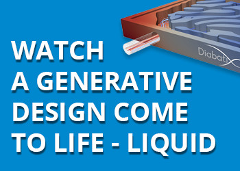 Generative Design of a Liquid Cooled Heat Sink | Diabatix
