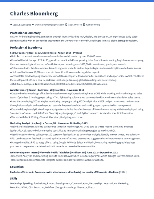 AI-Powered Free ATS Resume Builder | Rezi