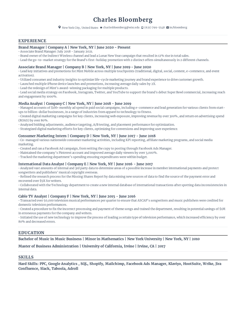 Rezi - 300+ Real Free ATS Resume Templates