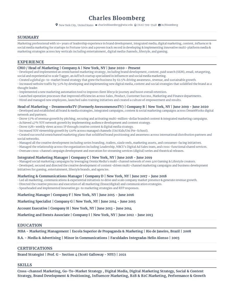 Rezi - 300+ Real Free ATS Resume Templates