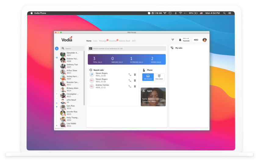 Vodia IP-PBX Cloud-Based Phone System