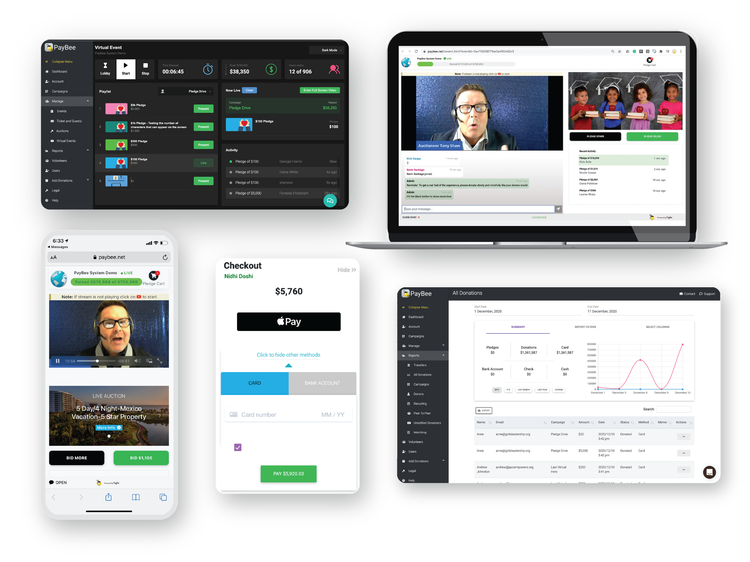 Paybee Virtual Galas | Virtual Events Platform for Nonprofits