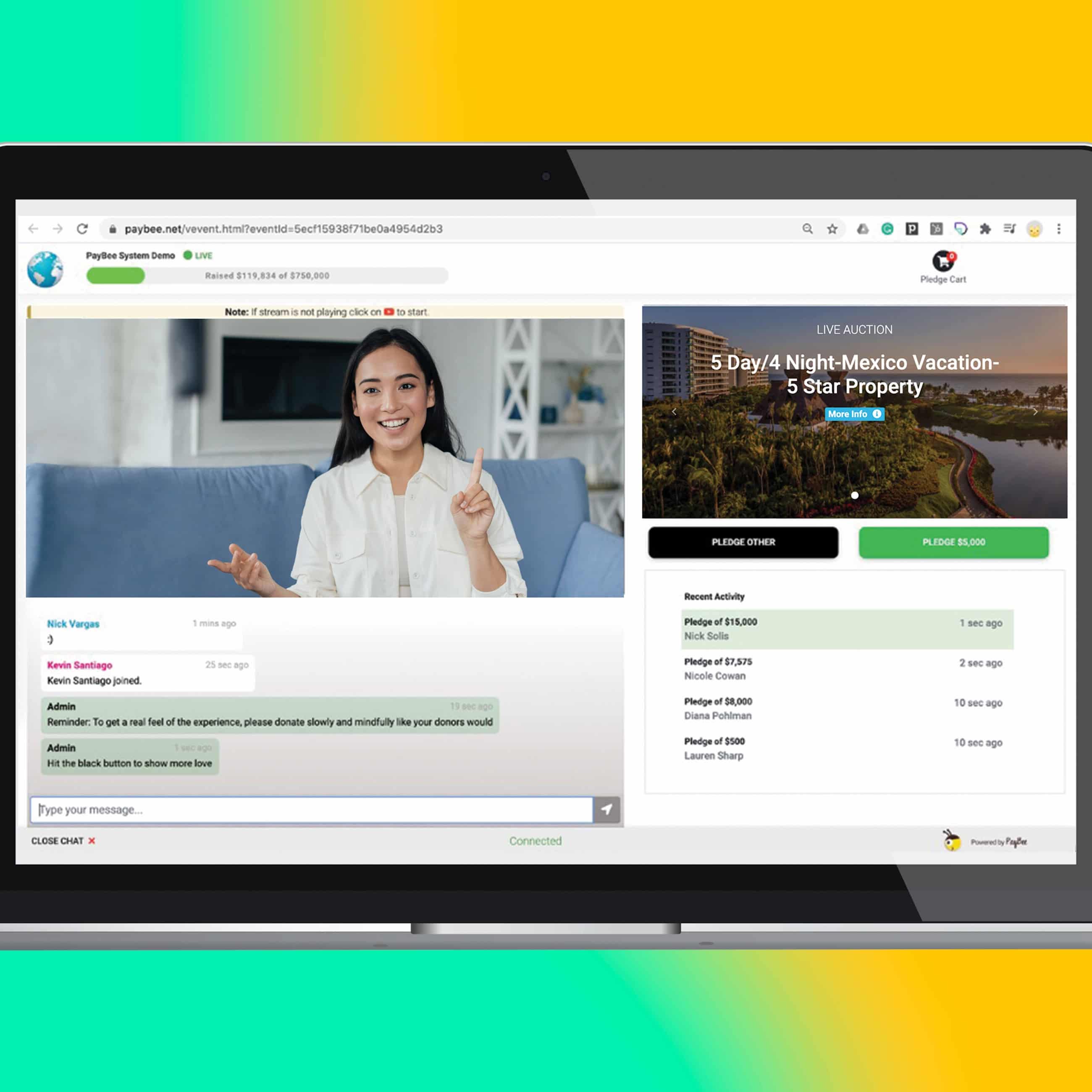 Paybee Virtual Galas | Virtual Events Platform for Nonprofits