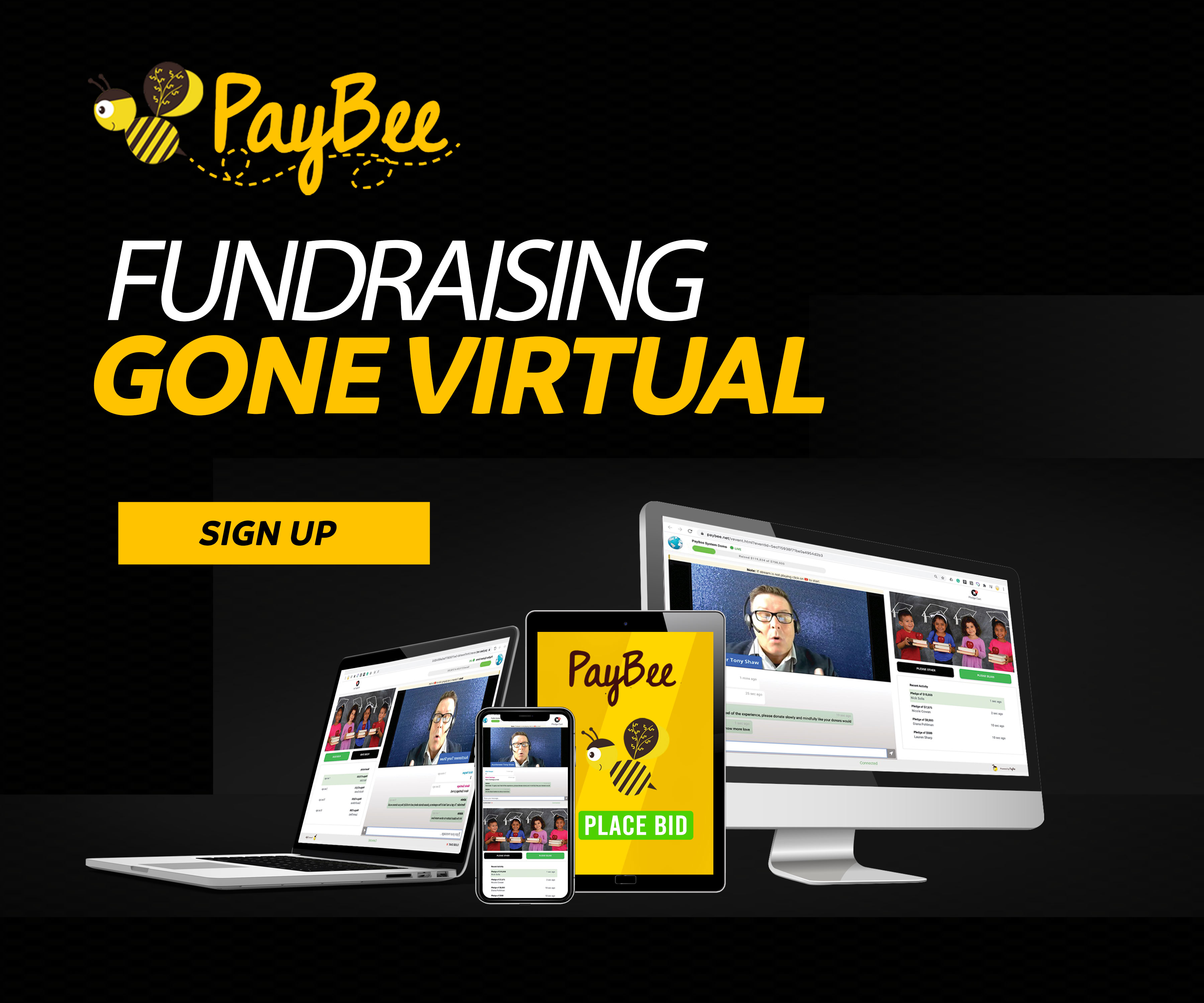 Paybee Virtual Galas | Virtual Events Platform for Nonprofits