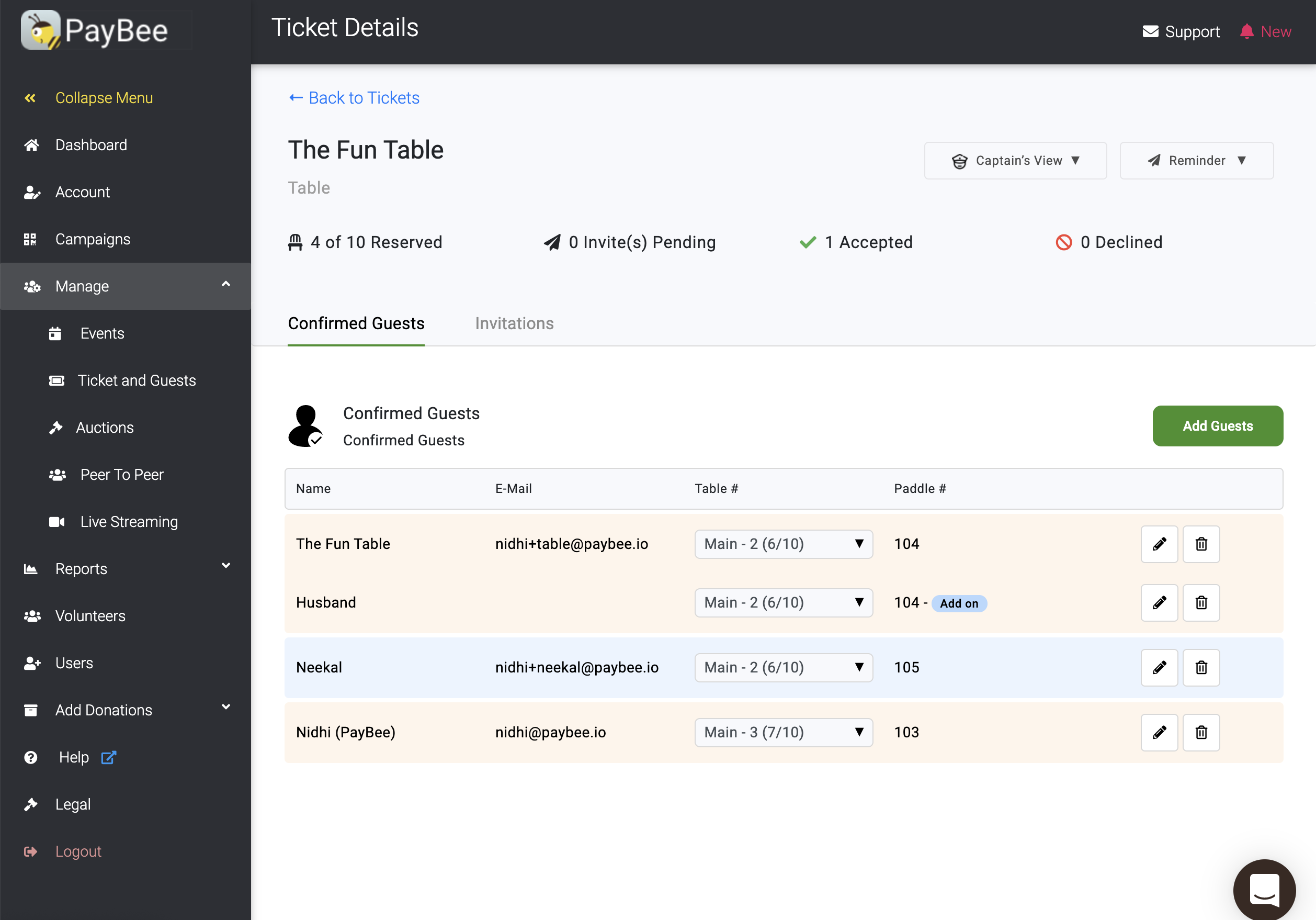 Paybee Features: Event Ticketing