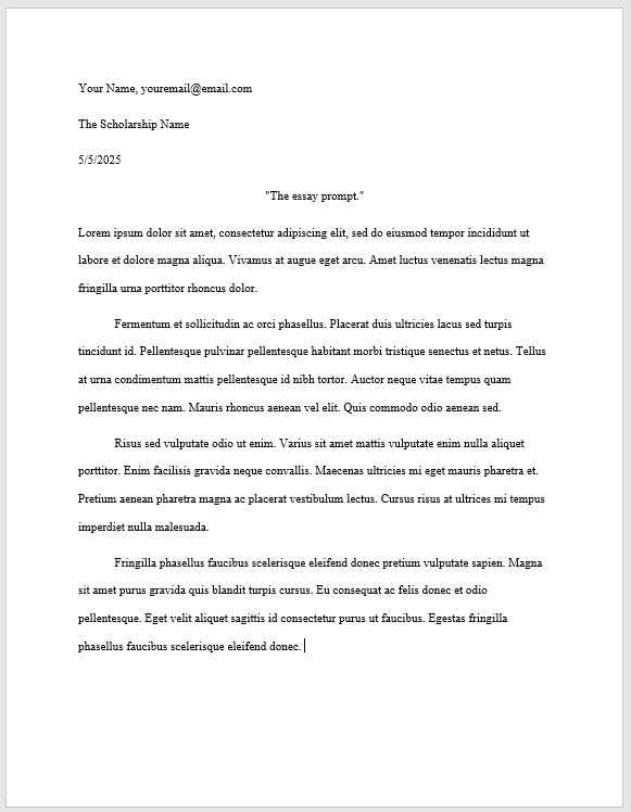 How To Write A Scholarship Essay How To Write A Scholarship Essay