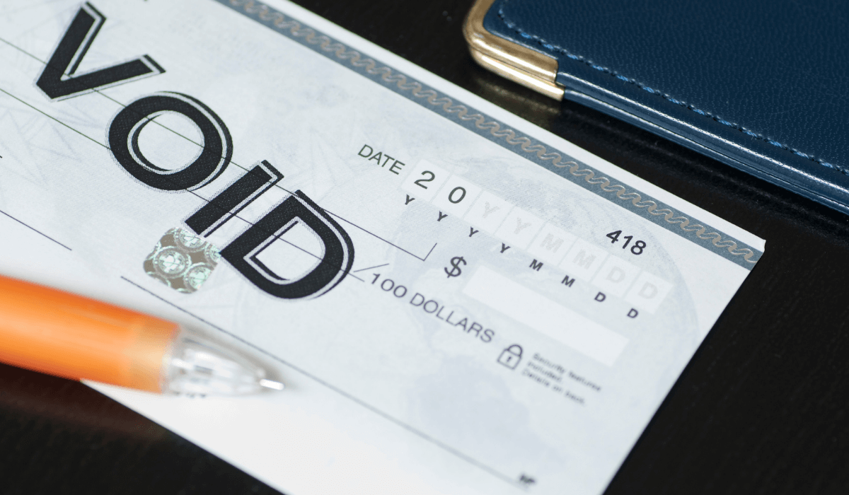 How To Void A Check Check 