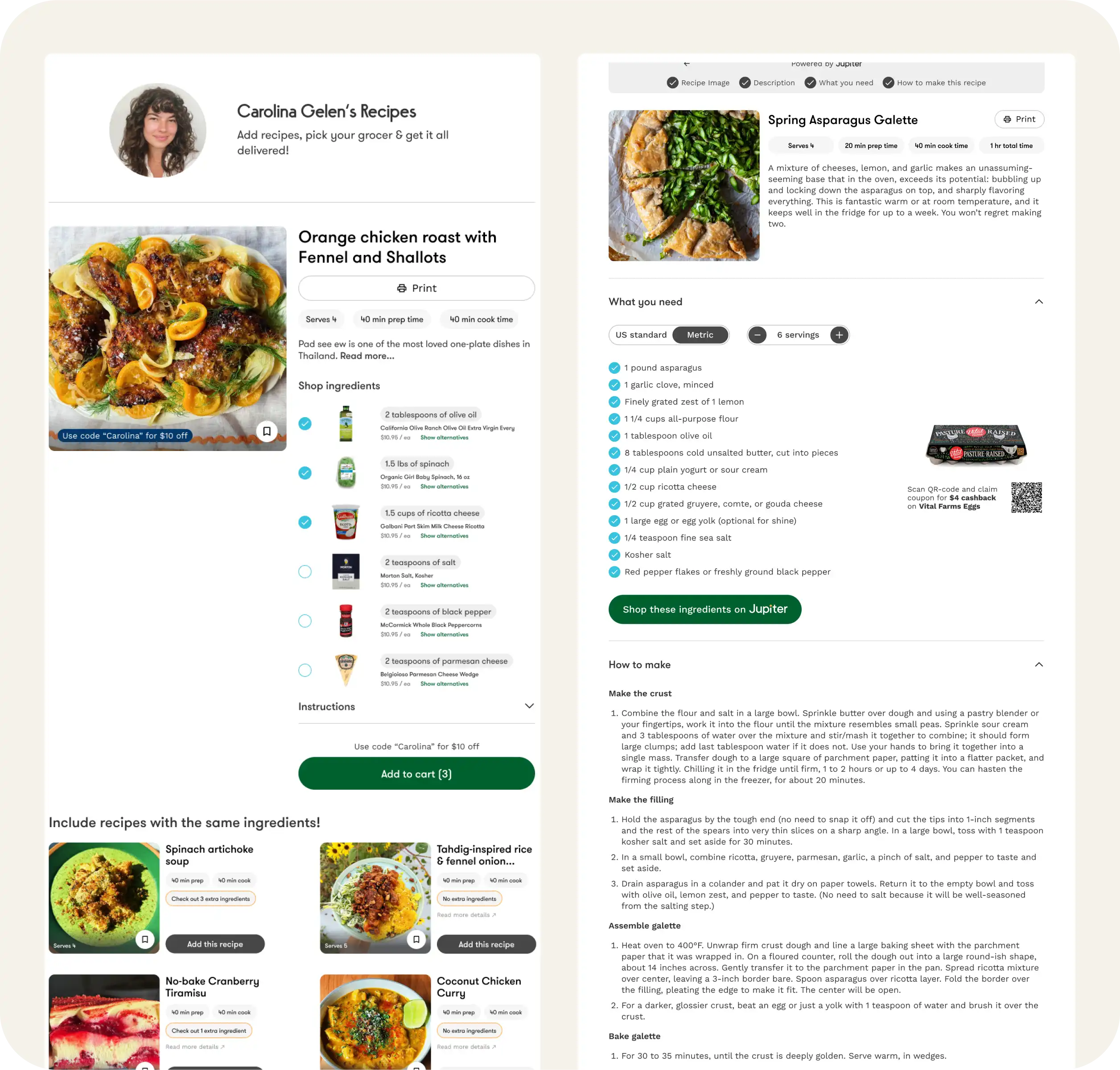 The first creator-driven recipe & grocery shopping platform