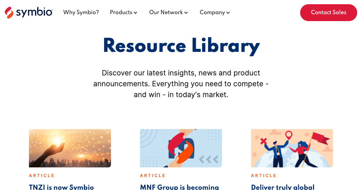 Symbio global - Blog and resources library