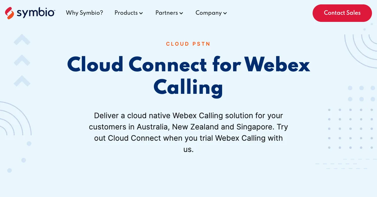 Cisco Partner - Cloud Connect for Webex Calling