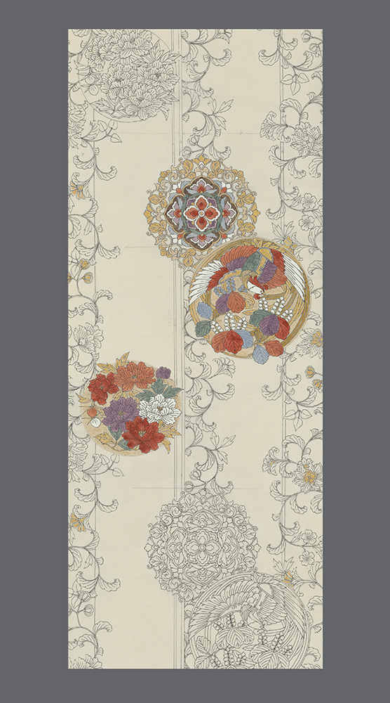 Yorke Antique Textiles | Original Design Art for Obi