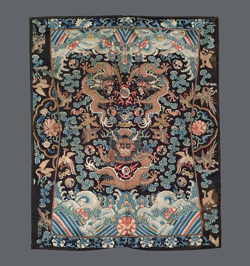 Yorke Antique Textiles | Chinese Dragon Square