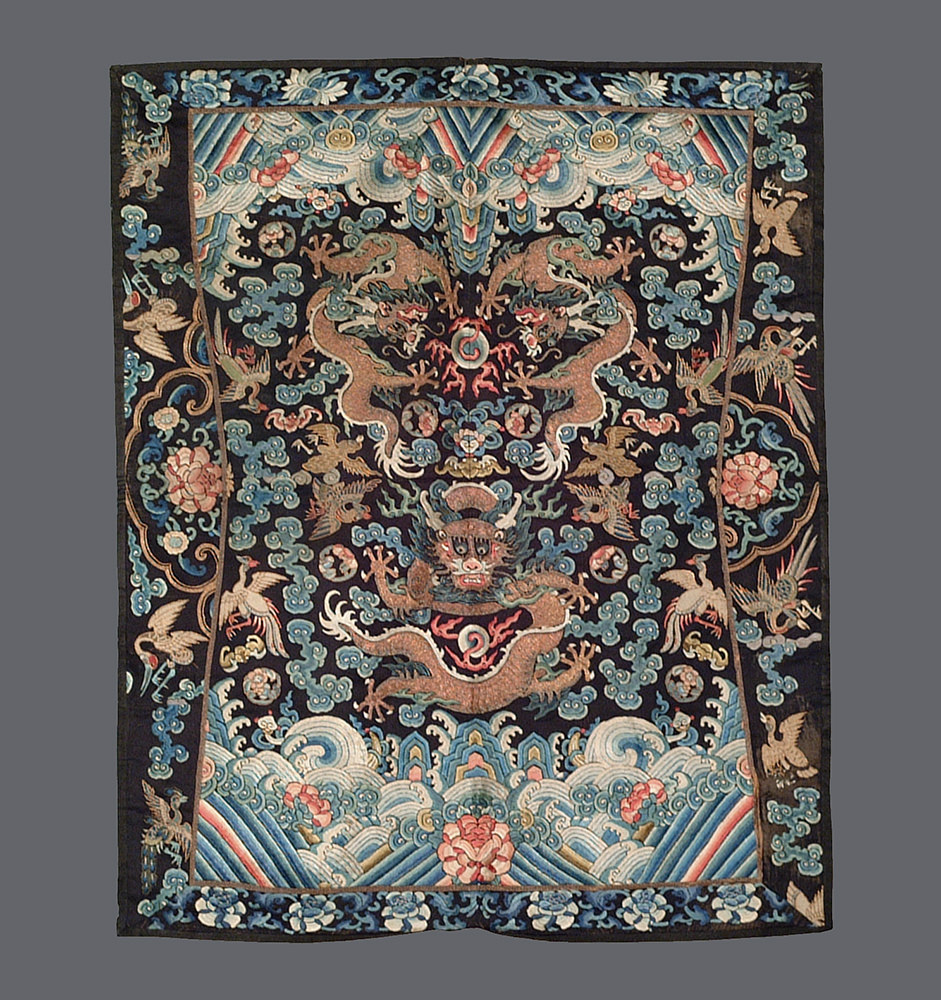 Yorke Antique Textiles | Chinese Dragon Square