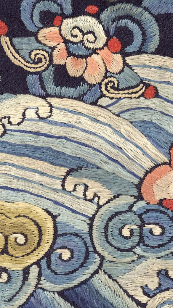 Yorke Antique Textiles | Chinese Dragon Square