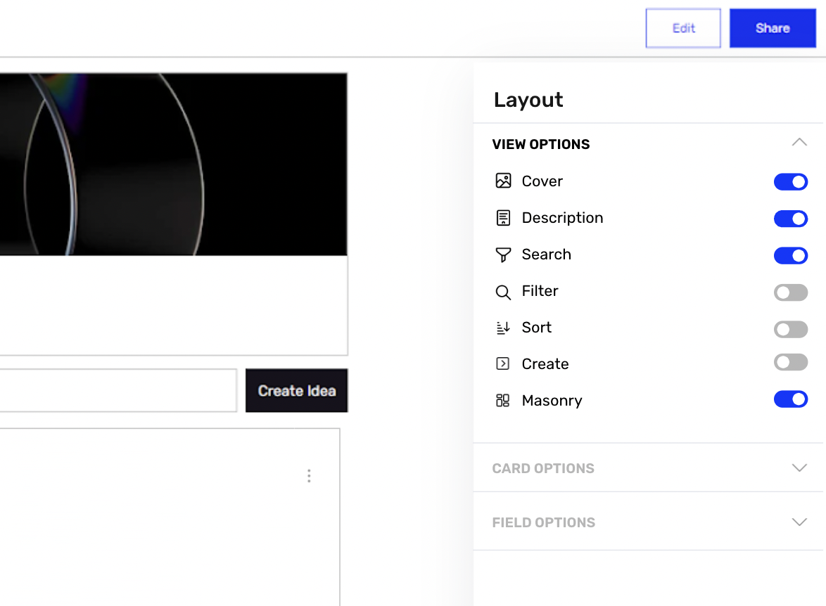 Custom View Layout | Ideanote Updates