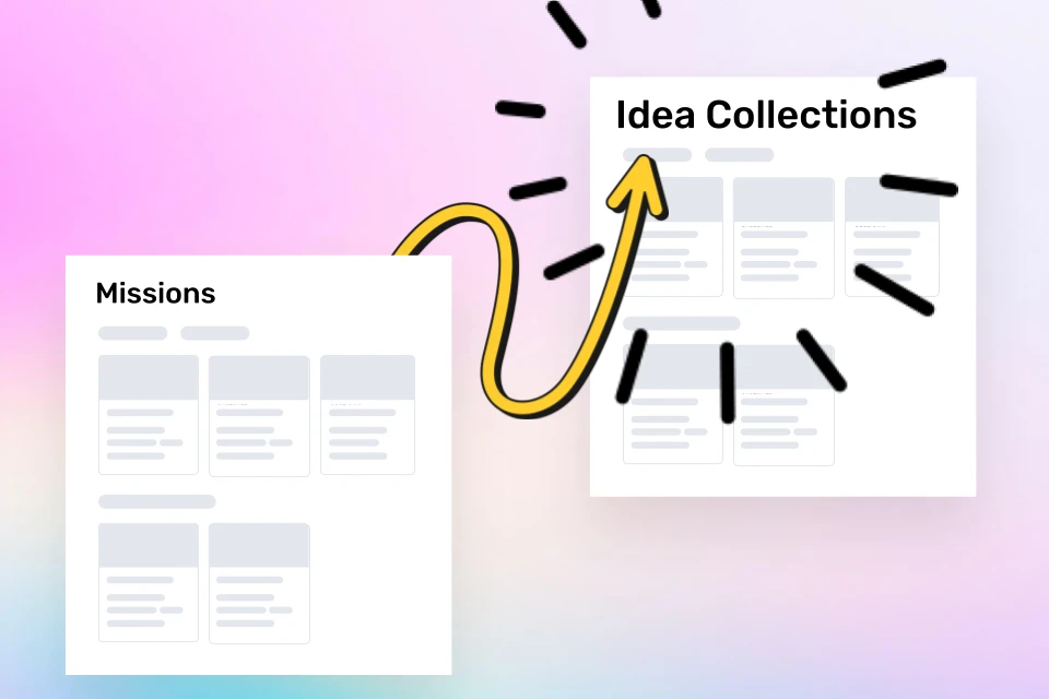 Missions renamed to Idea Collections | Ideanote Updates