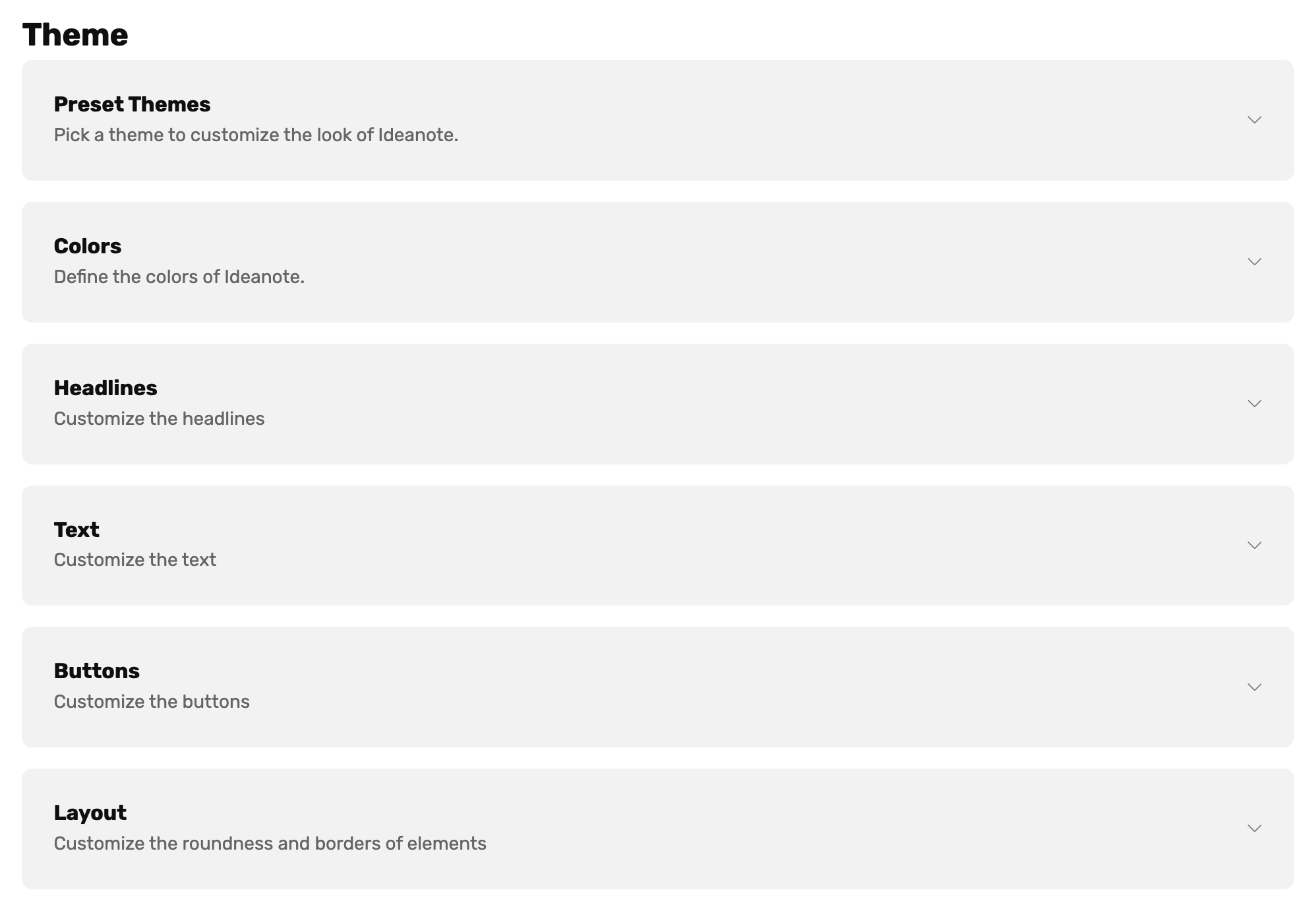 Theme | Ideanote Help