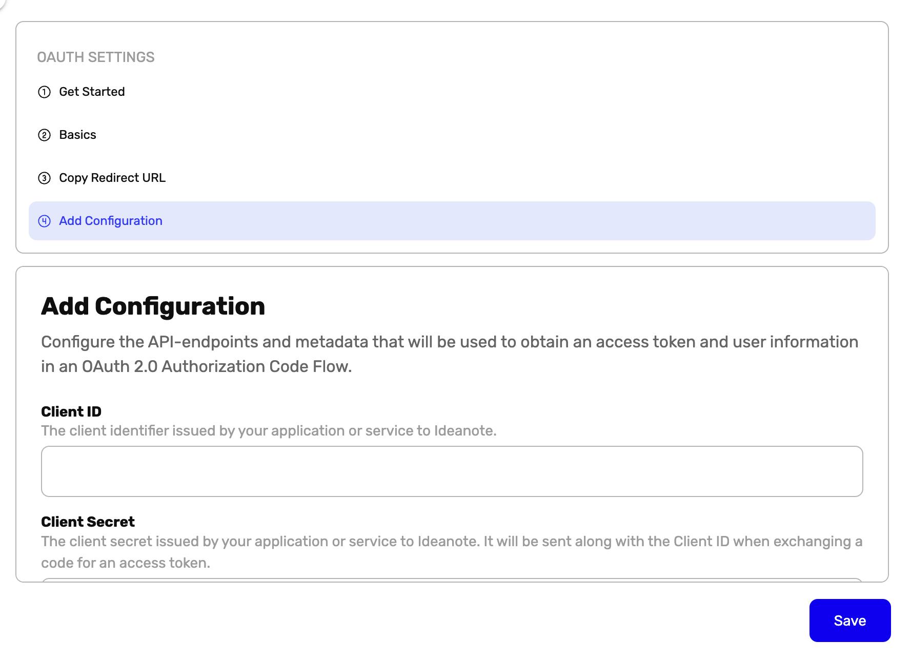 OAuth | Ideanote Help