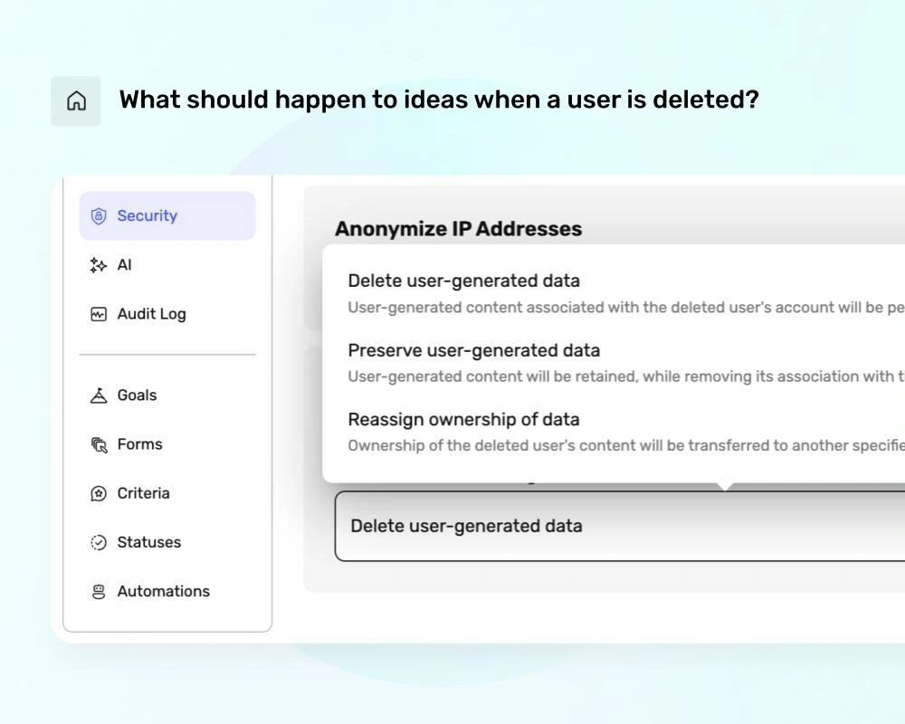 Data Deletion and Retention | Ideanote Updates Data Deletion and Retention | Ideanote Updates