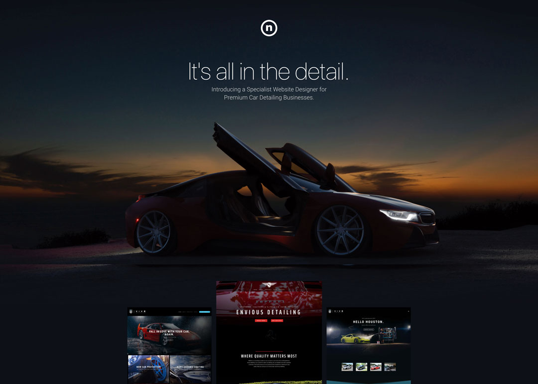 Car Detailer Website Design