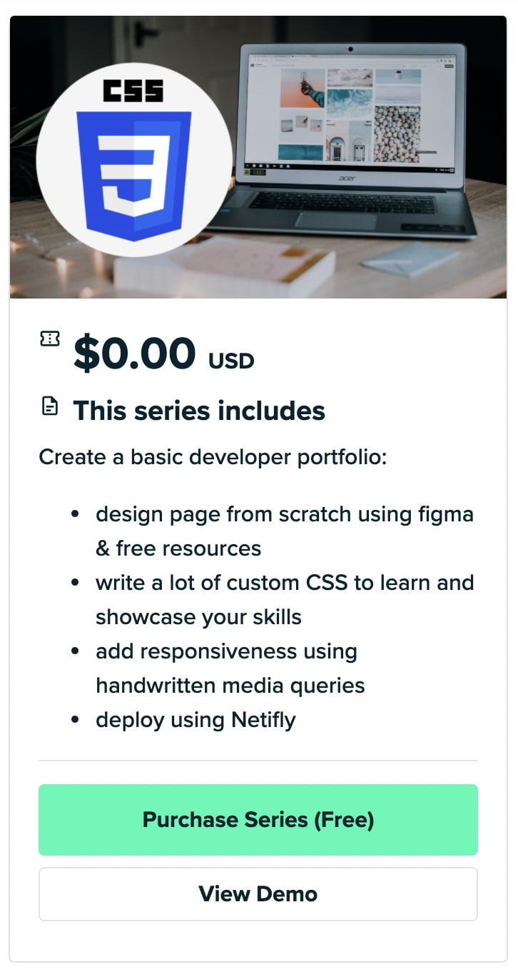 Create A Portfolio Website with only HTML & CSS | CodeCast