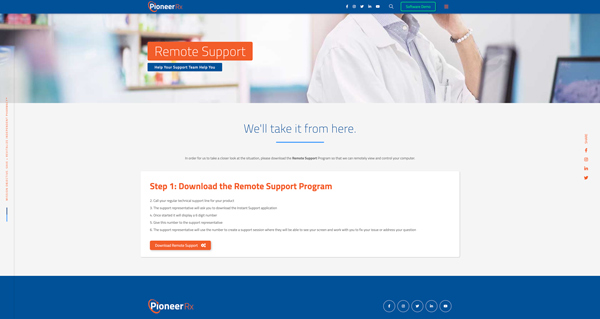 Remote Support | PioneerRx - Top Pharmacy Software