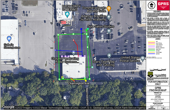 Outdoor Utility Locate Mapping & Modeling | GPRS