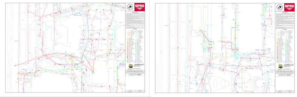 College Campus Utilities Located for the Installation of New Chilled ...