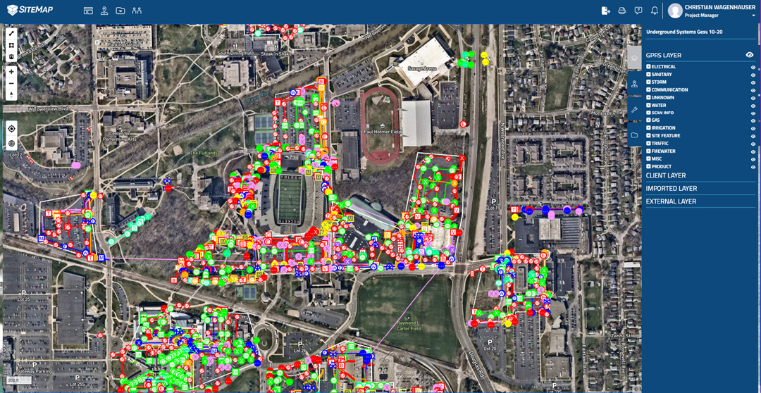 Underground Utility Mapping Software Stores Accurate Data | GPRS
