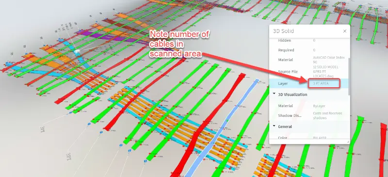 Concrete Scanning Post-Tension Cable Layout | GPRS
