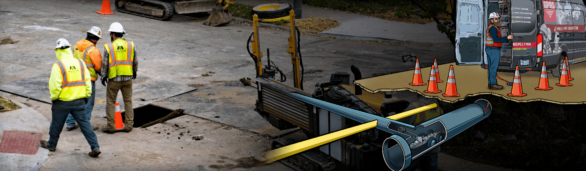 GPRS CCTV Video Pipe Inspection Services for Sewer & Laterals