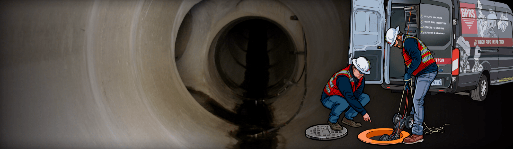 GPRS CCTV Video Pipe Inspection Services for Sewer & Laterals